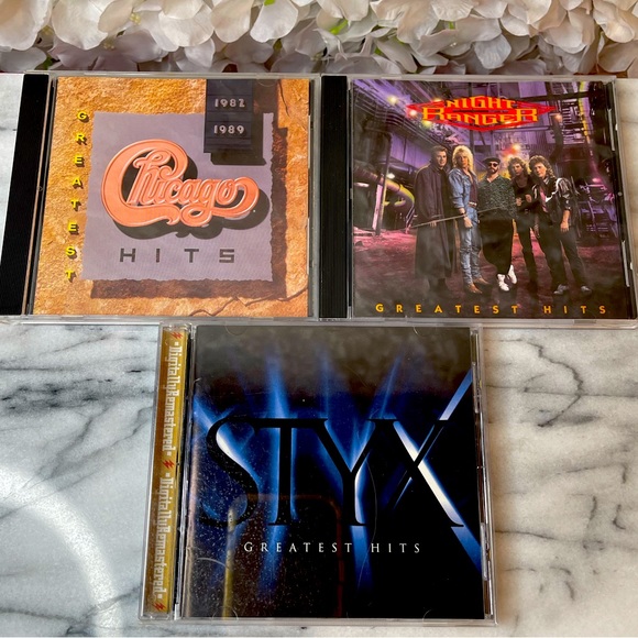 Media | Bundle Cd Set Of Chicago Styx And Night Ranger | Poshmark